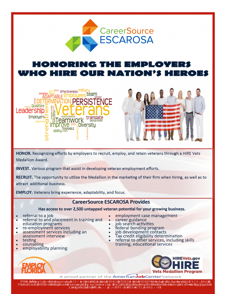 Benefits to Hiring Veterans - CareerSource Escarosa